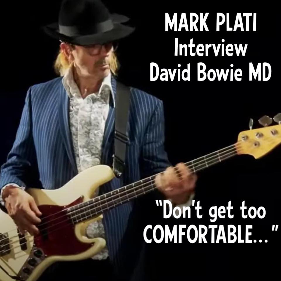 “DON’T get too COMFORTABLE…” Mark Plati - David Bowie, Prince, Lou Reed ...